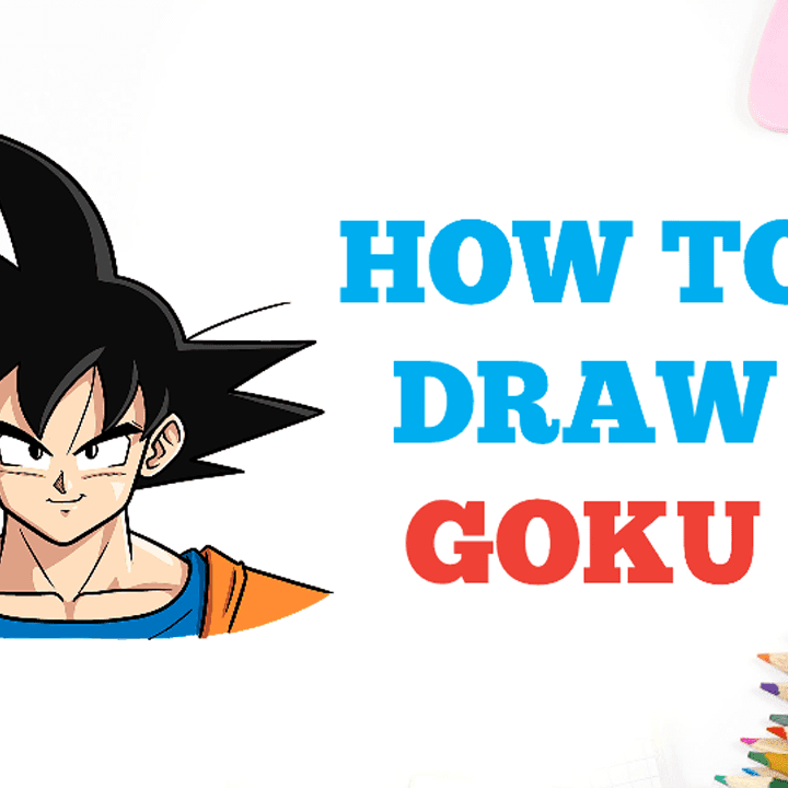 how to draw goku new style