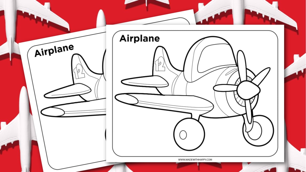 airplane coloring pages for boys