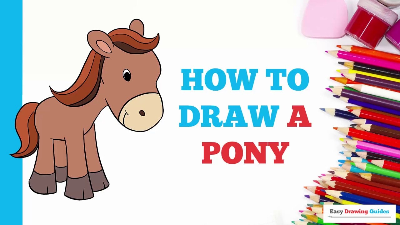 how to draw a pony easy step by step