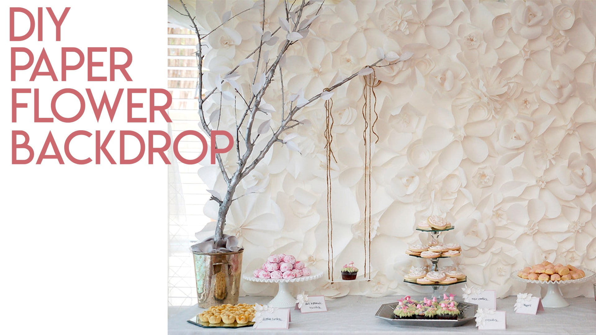 Paper Flowers Backdrop Ideas | Best Flower Site