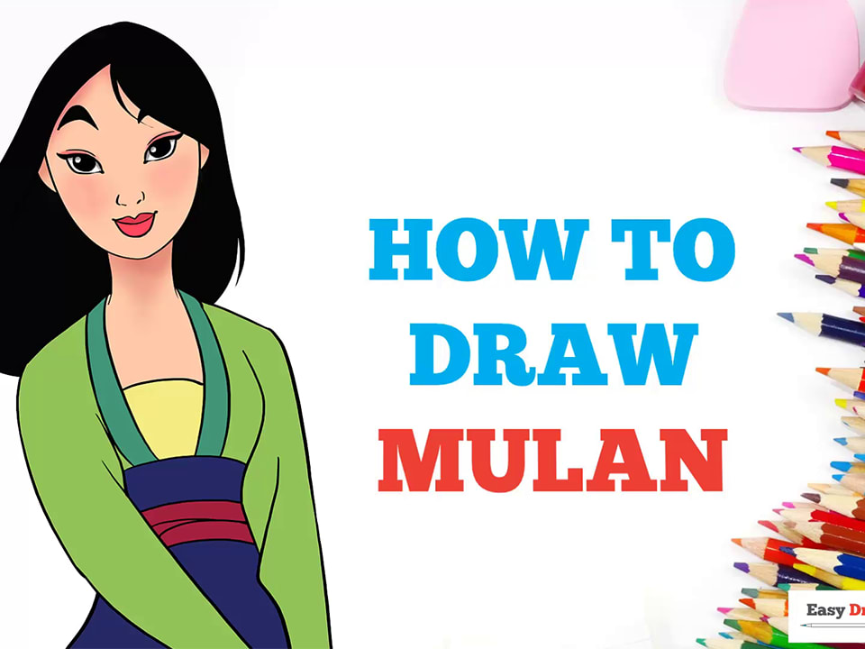 how to draw disney mulan