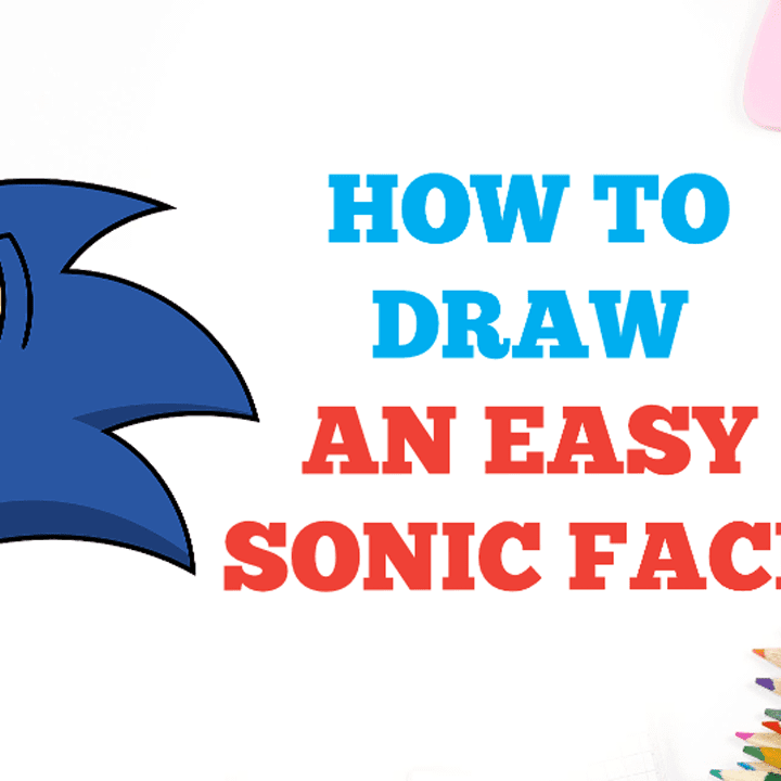 how to draw sonic characters faces