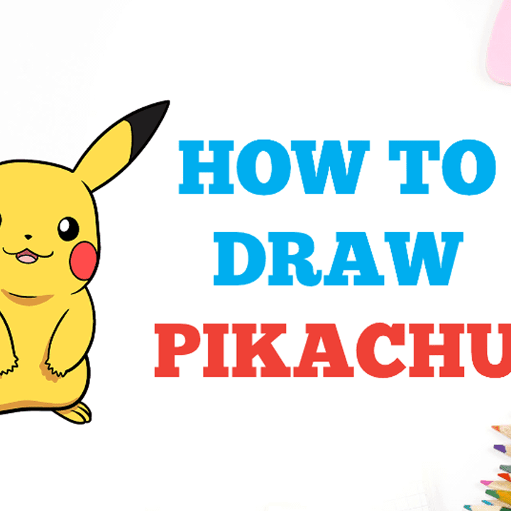 how to draw pikachu step by step for beginners