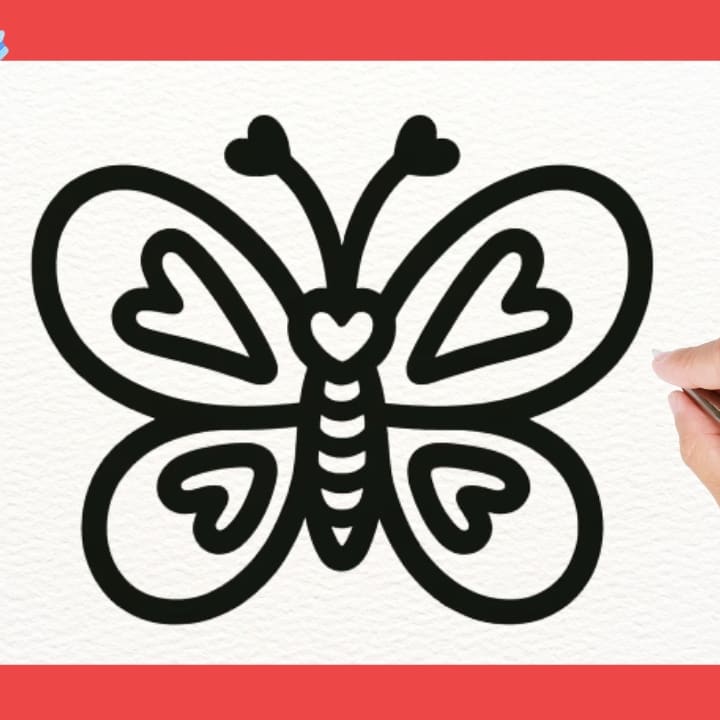 how to draw a butterfly using the letter y