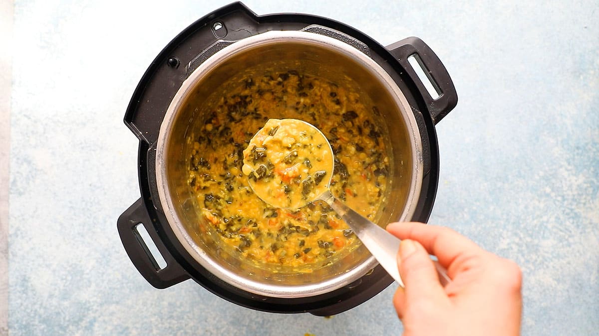 how to make kale dal