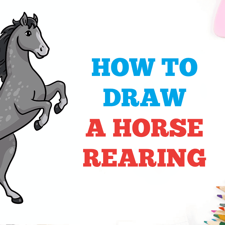 how to draw a horse jumping easy