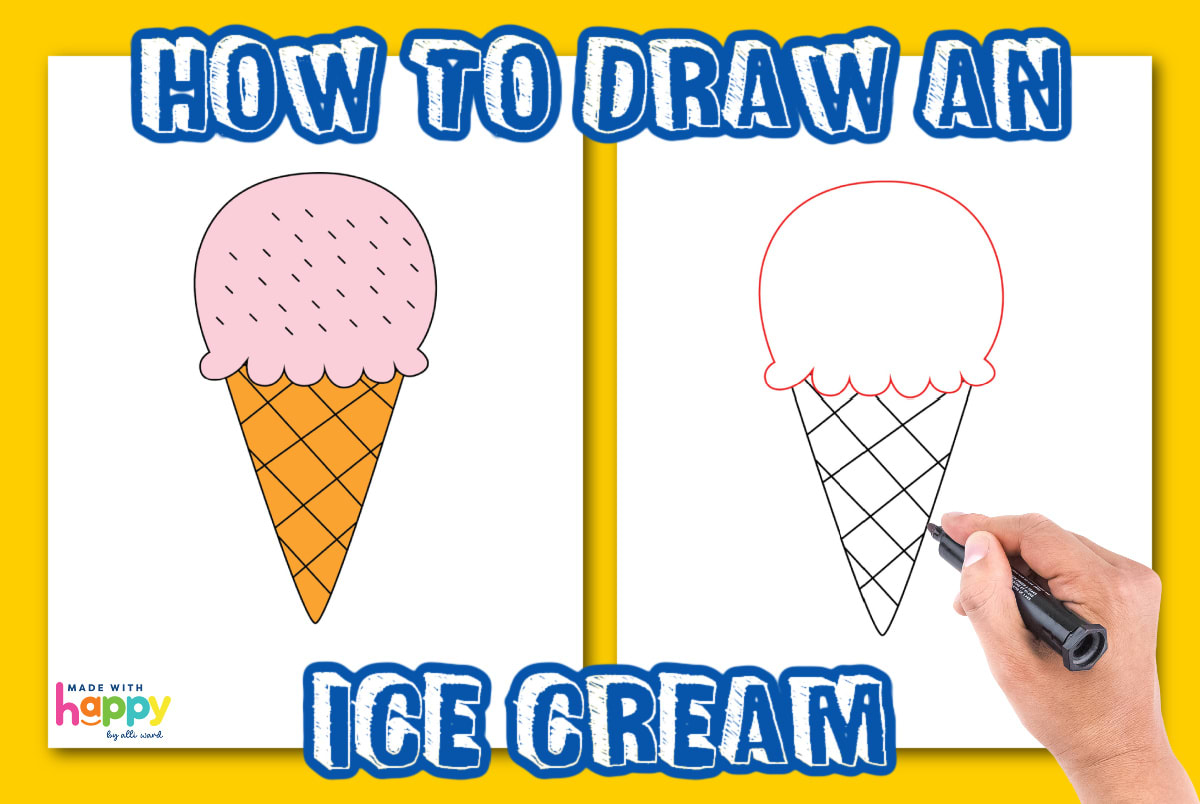 How To Draw Ice Cream Step By Step Easy