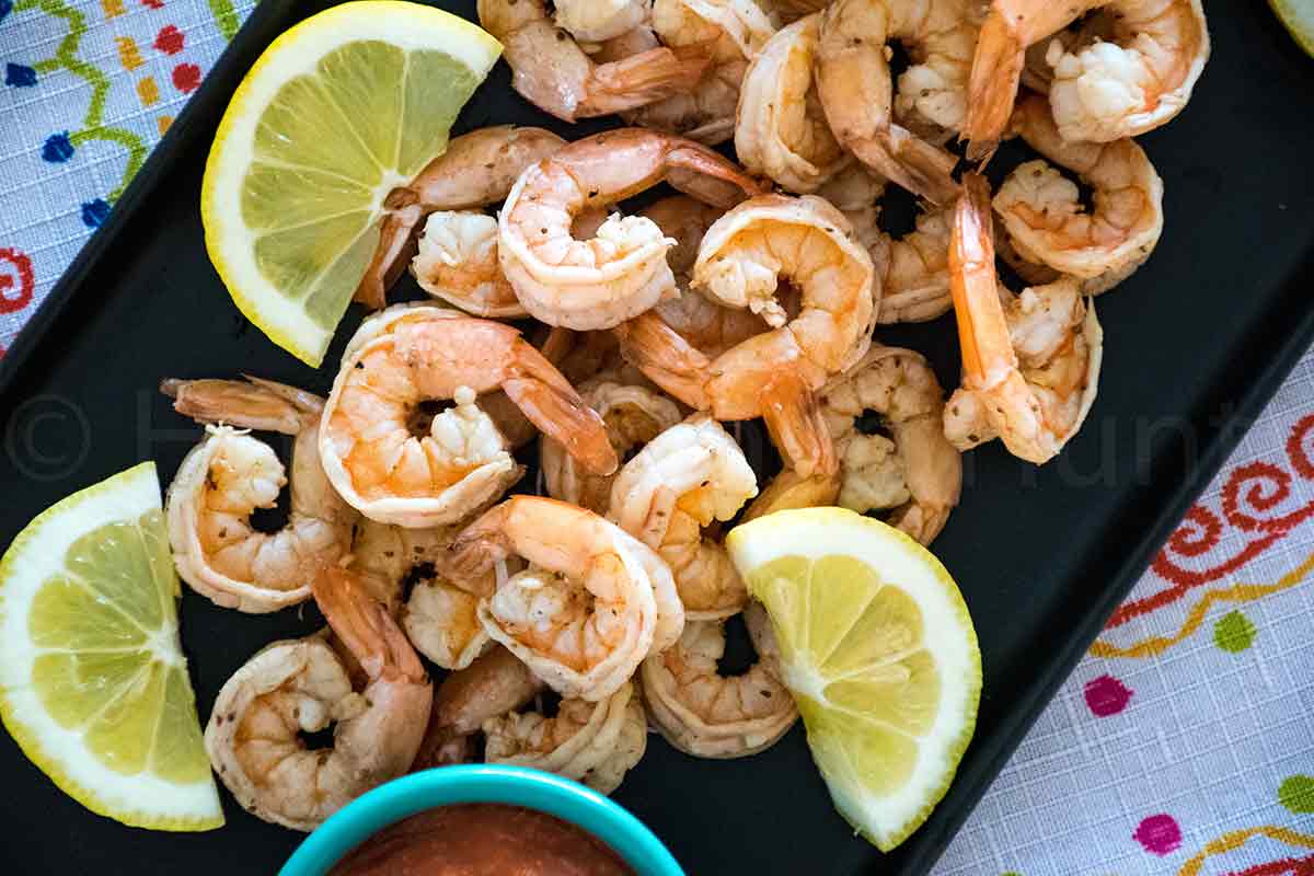 how to boil shrimp with lemon