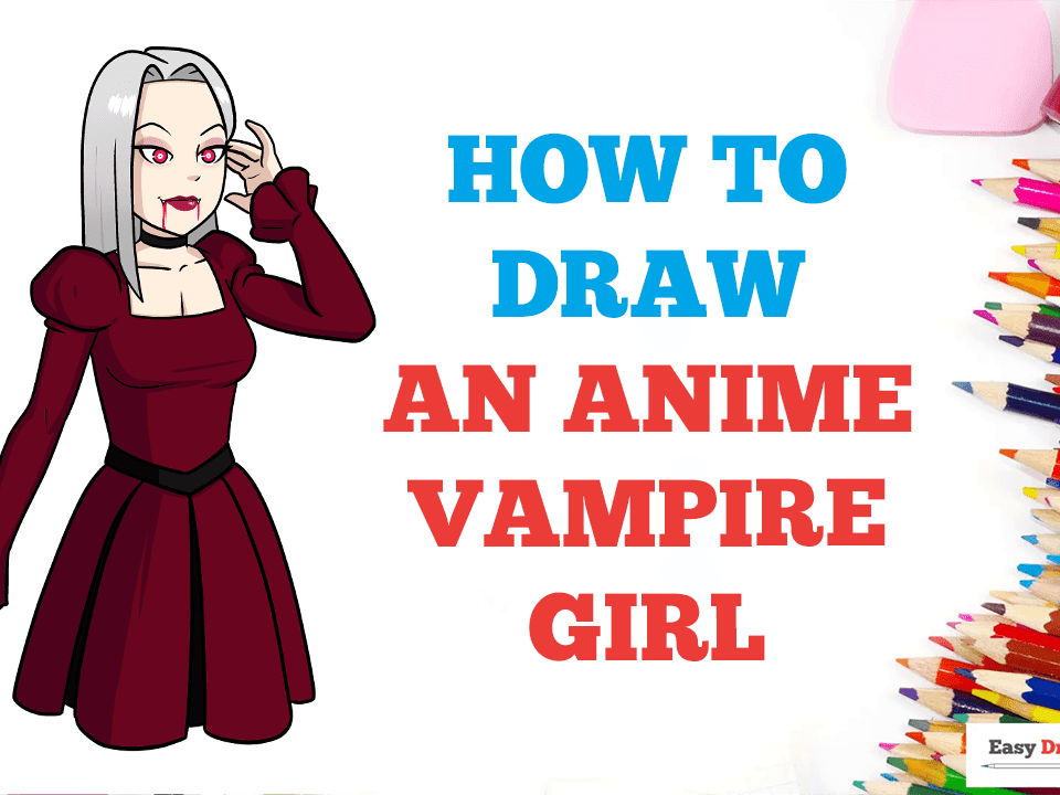 how to draw a vampires mouth