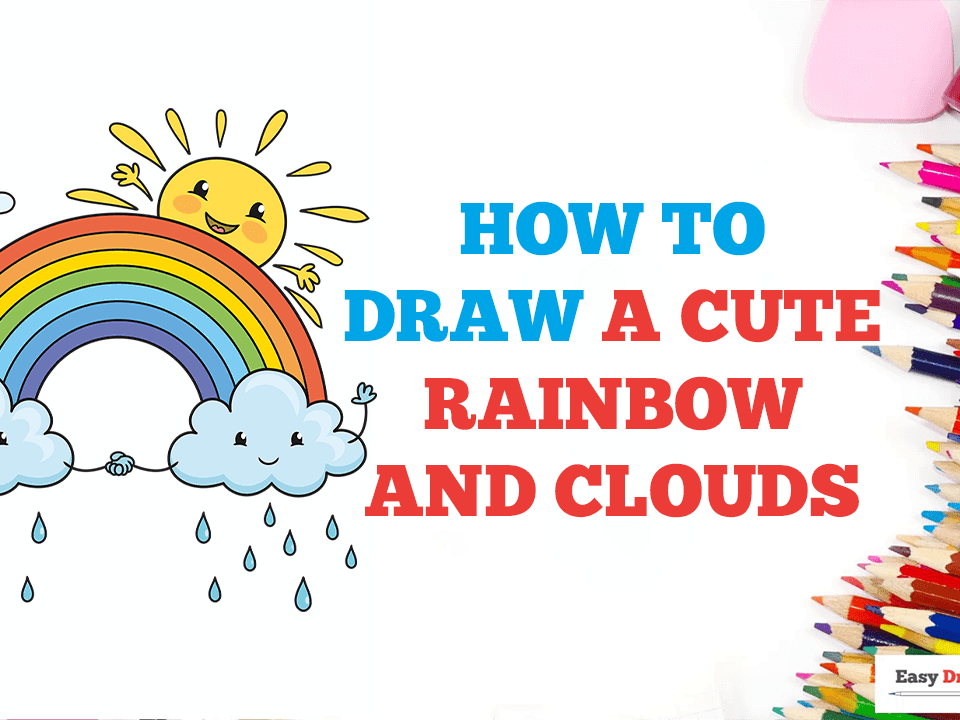 how to draw easy rainbow
