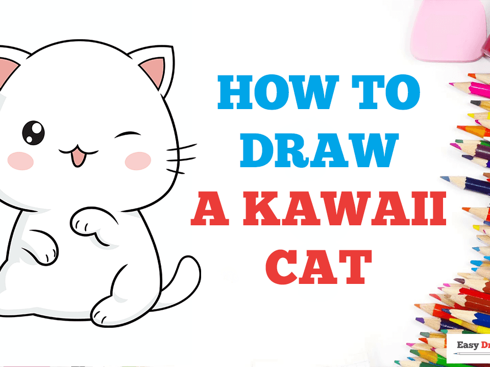 how to draw japanese cat