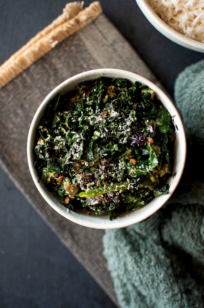 how to make kale varai