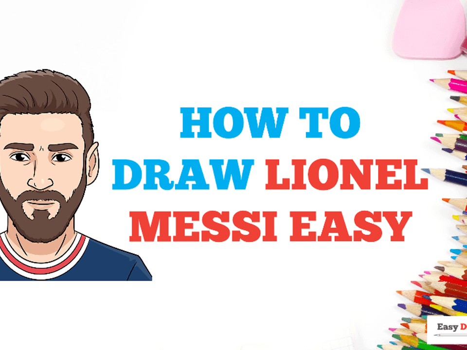 how to draw cartoon messi
