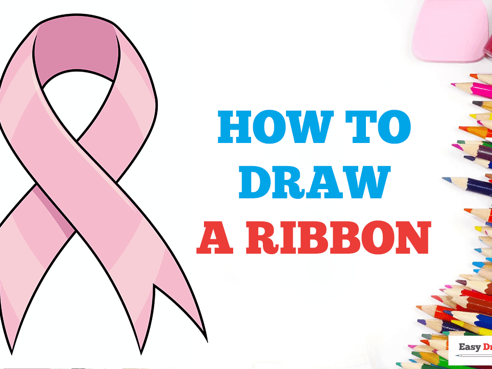 how to draw ribbons step by step
