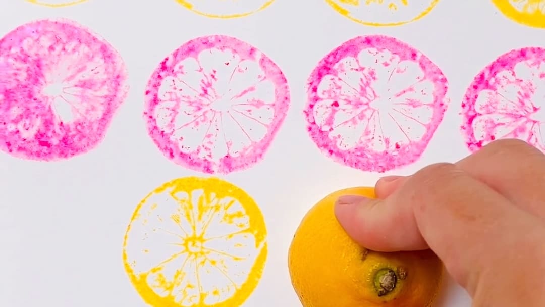 fruit printing ideas