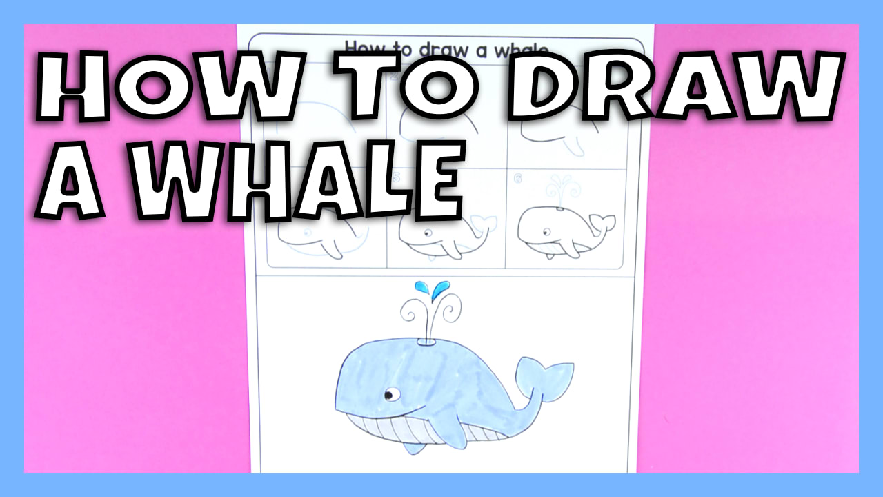 how to draw whale