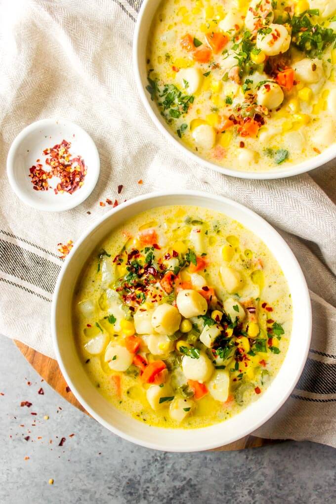 Scallop chowder store