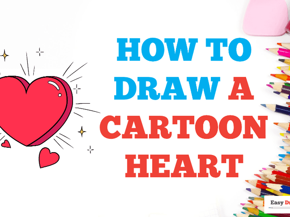 how to draw cartoon heart