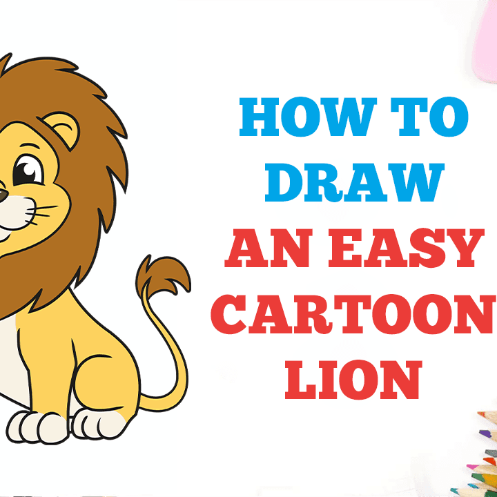 how to draw a lion in video