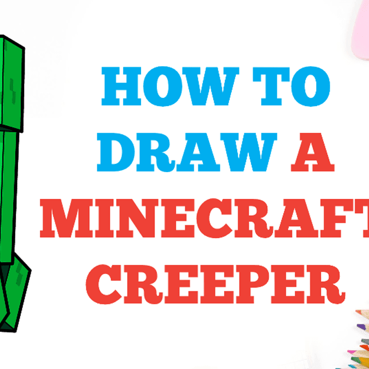 how to draw creeper from minecraft