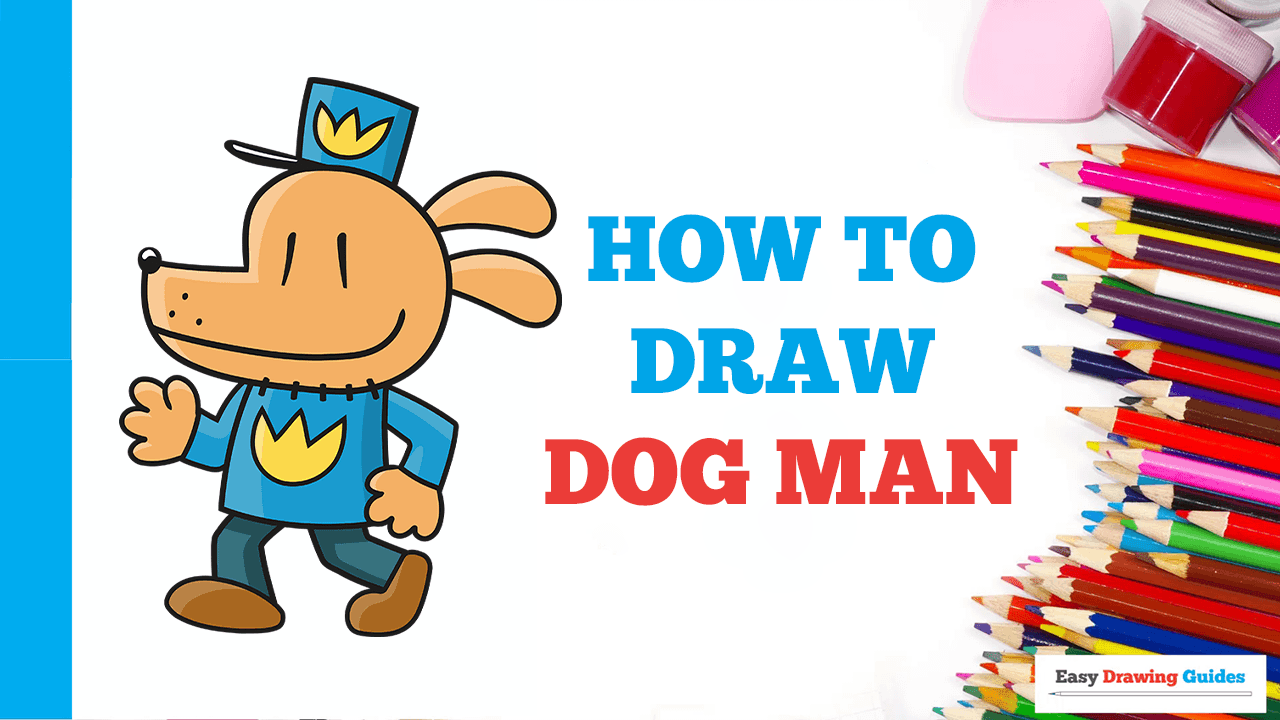 Dog man drawing store