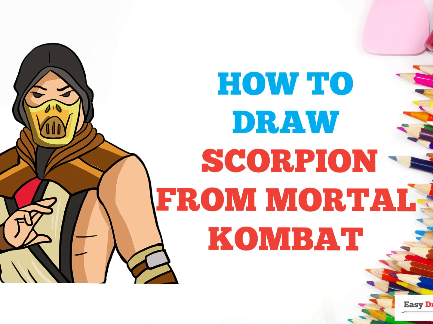 how to draw mortal kombat characters step by step