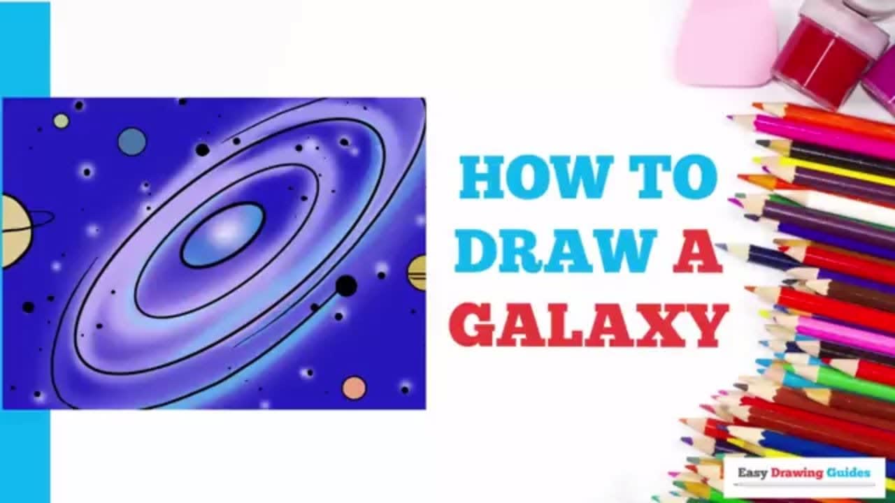 how to draw simple galaxy