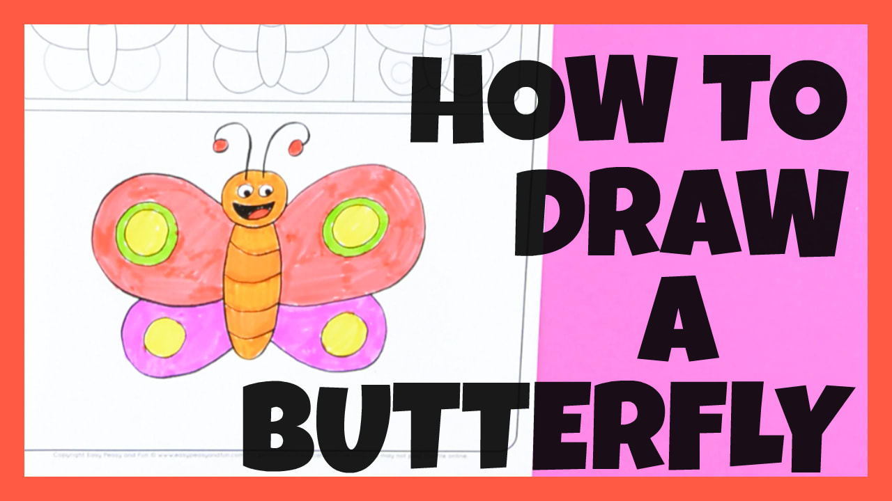how to draw a butterfly kindergarten