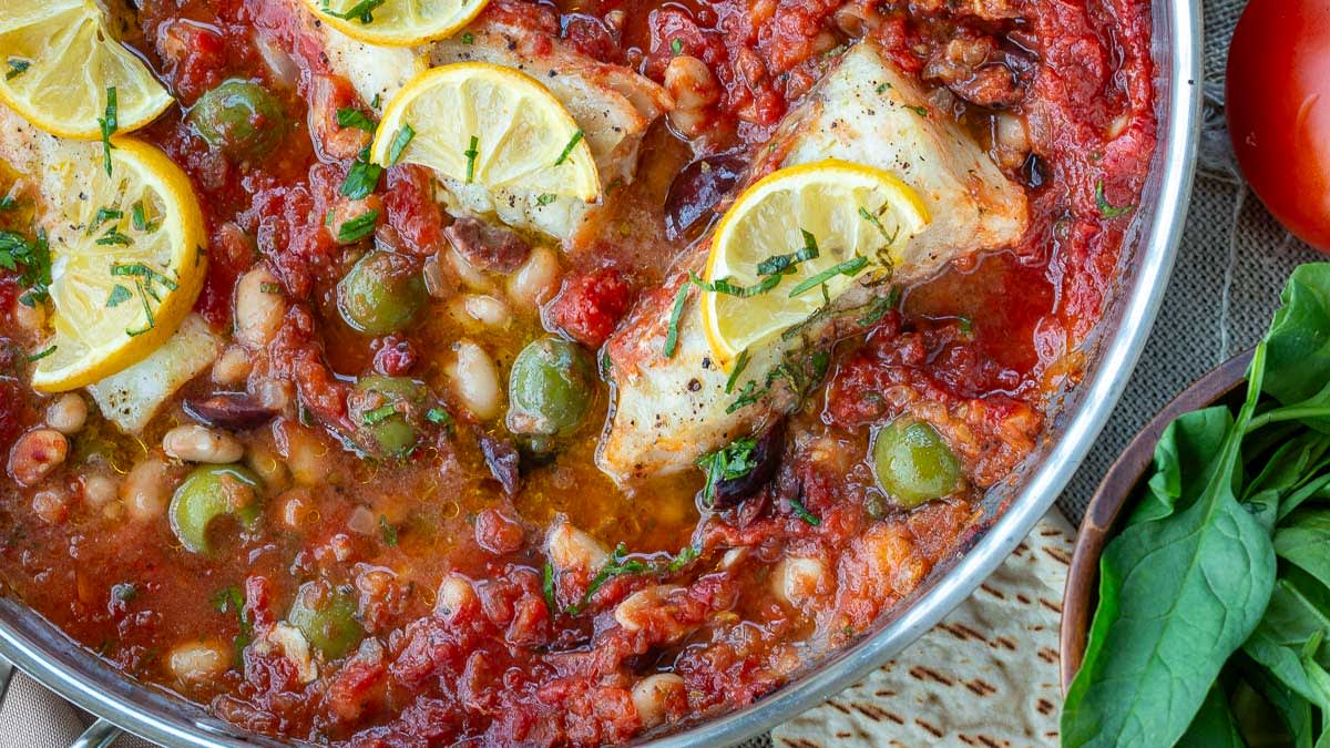 Mediterranean Baked Fish with Tomatoes and Olives – New and Tips