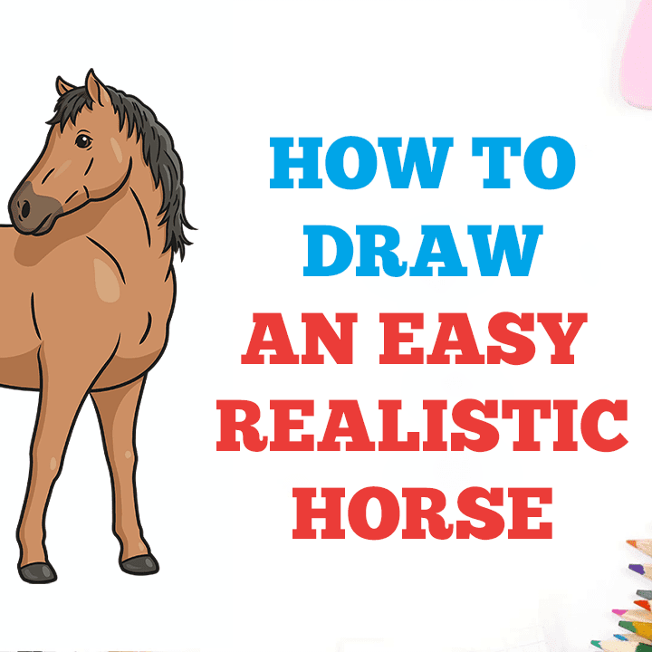 how to draw realistic horse step by step