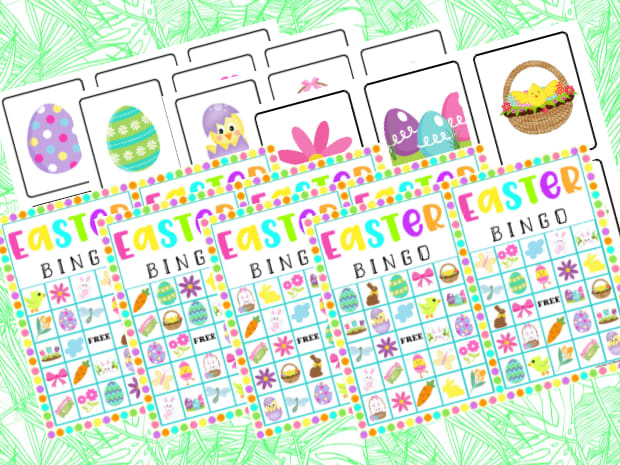 free coloring pages printable easter bingo