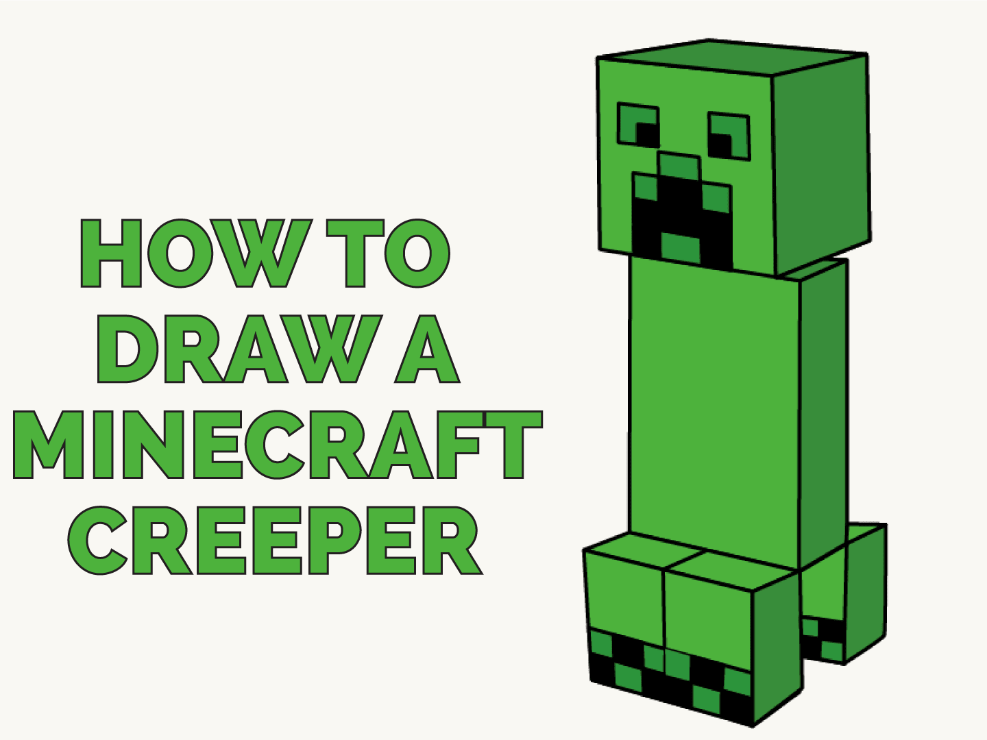How To Draw A Minecraft Creeper Easy Step By Step Drawing Guides Atelier Yuwaciaojp