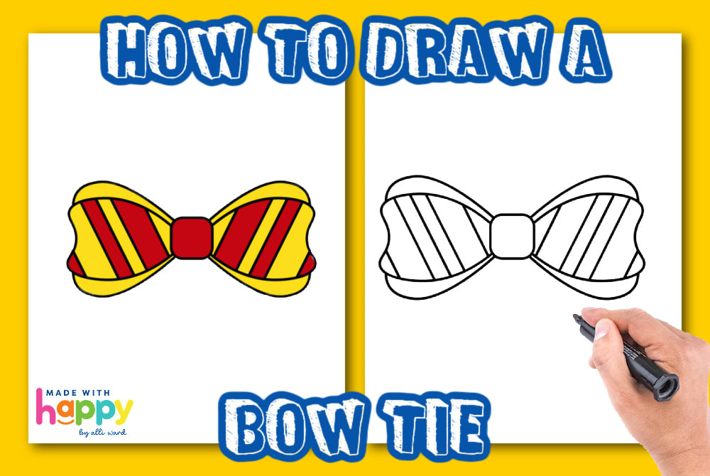 bow tie drawing simple