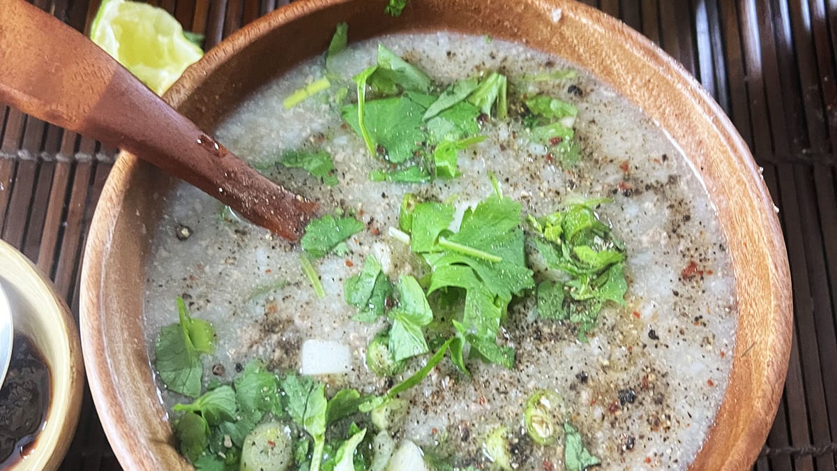 Basic Congee Recipe Easy Beef Congee THE CURRY GUY