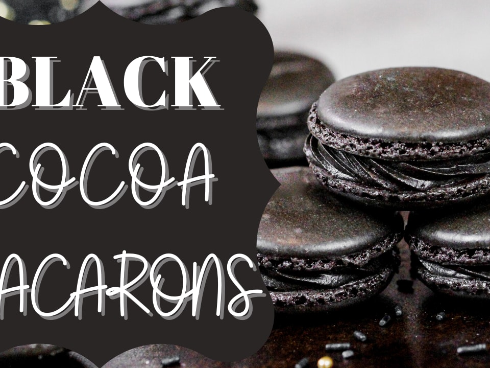 how to make black macarons