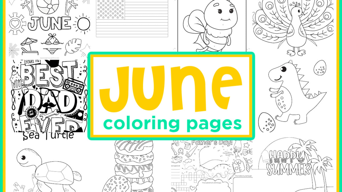 printable june coloring pages