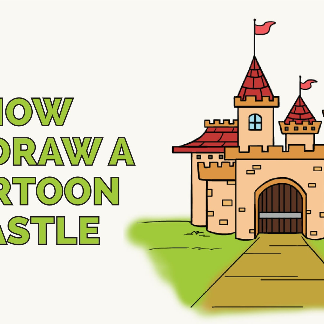 how to draw easy disney castle