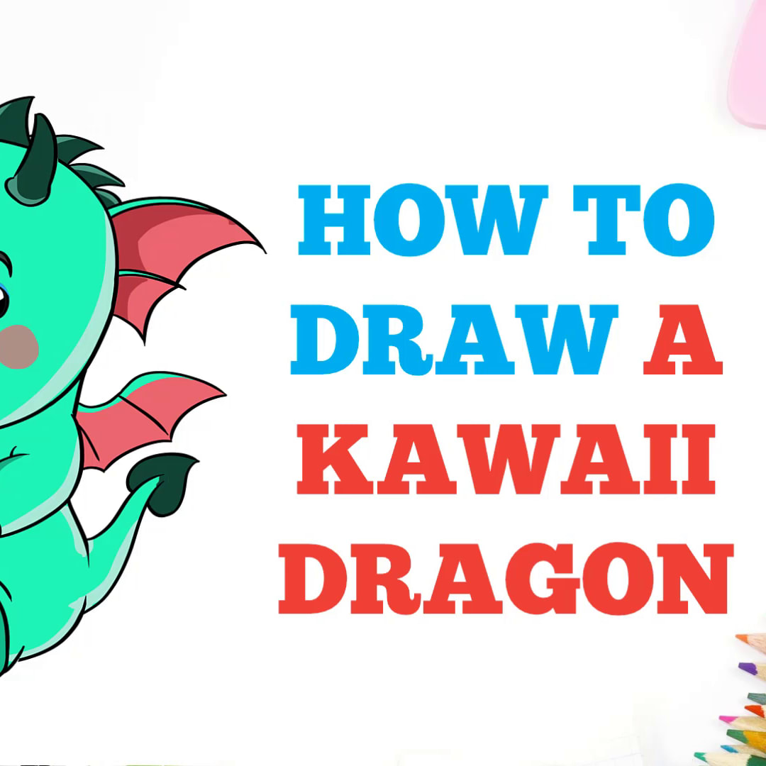 how to draw kawaii dragon