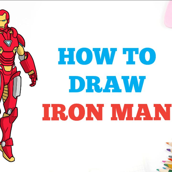 how to draw iron man step by step full body