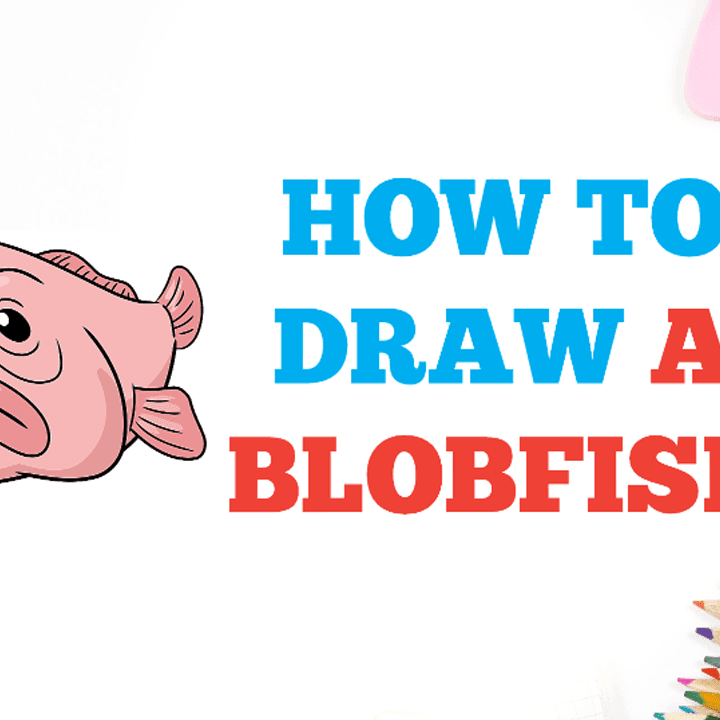 how to draw a blobfish