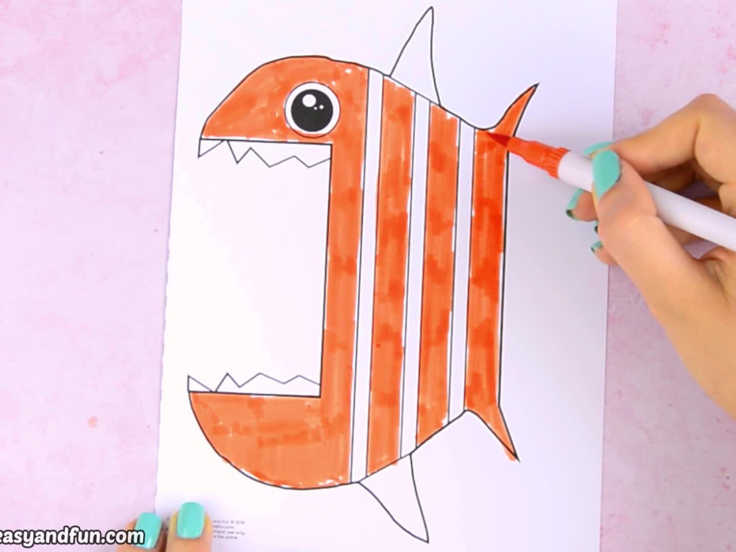 big mouth fish coloring pages
