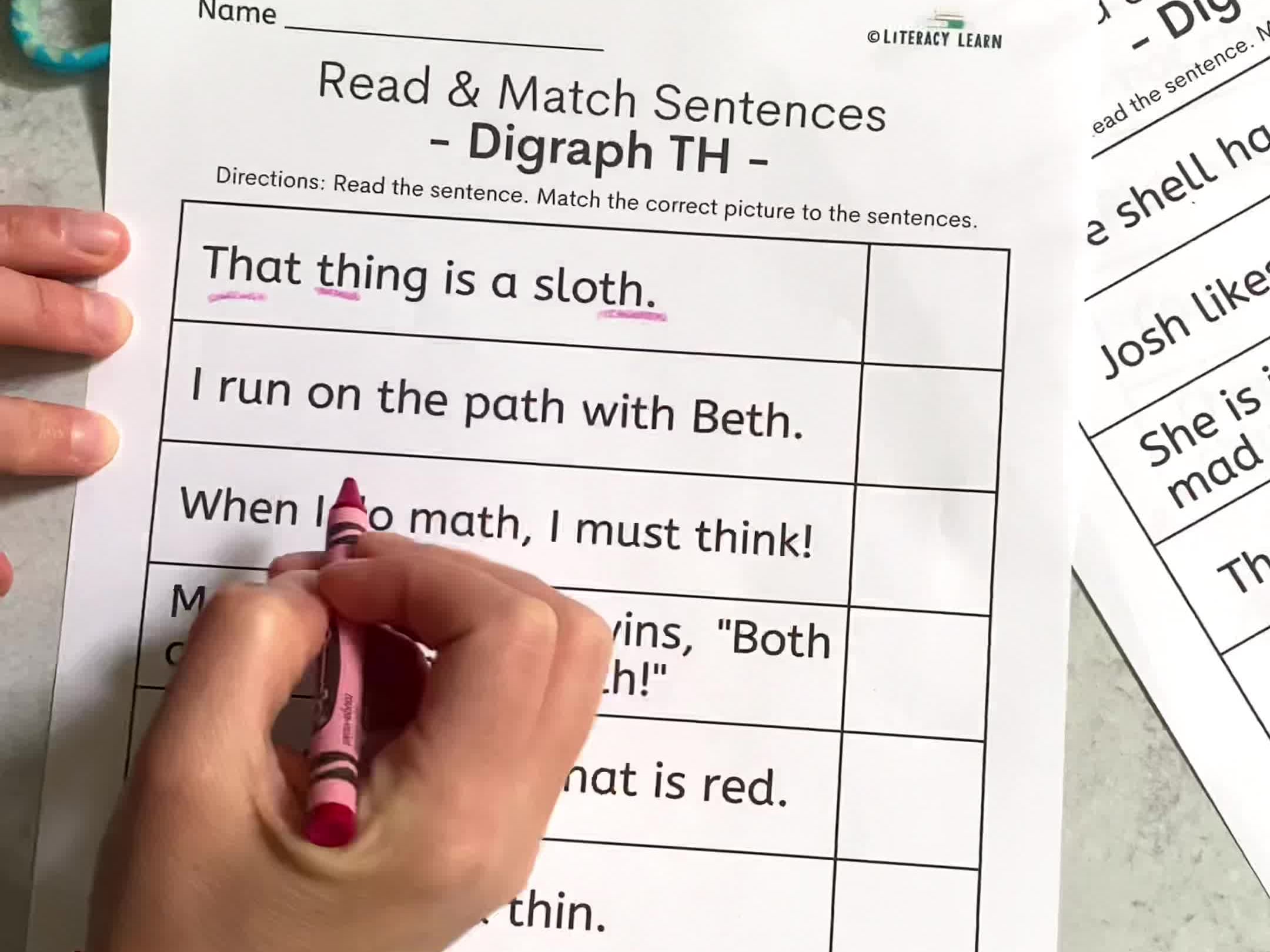 Th Digraph Worksheets First Grade - Worksheets For Kindergarten